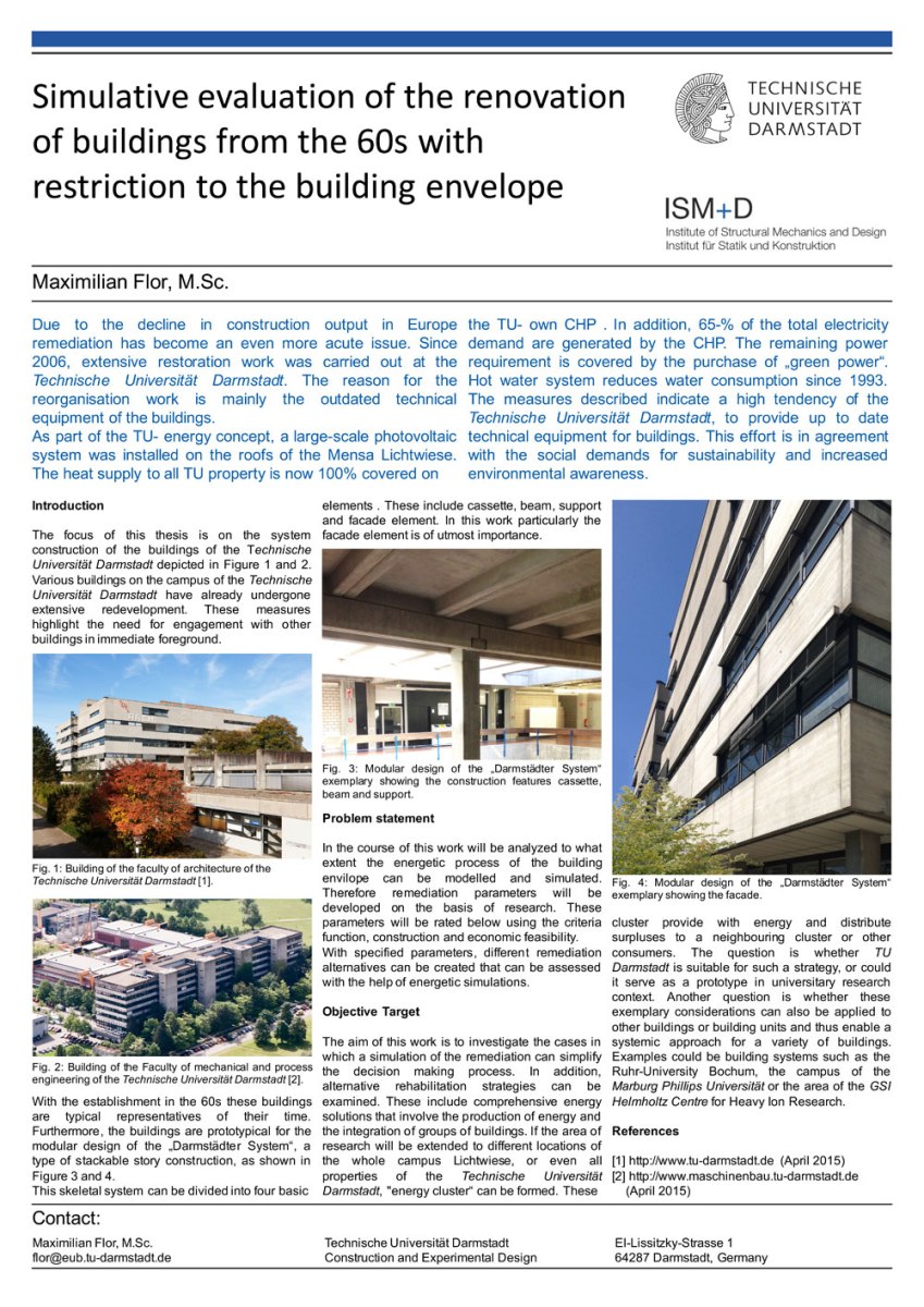 Simulative evaluation of the renovation of buildings from the 60s with restriction to the ...